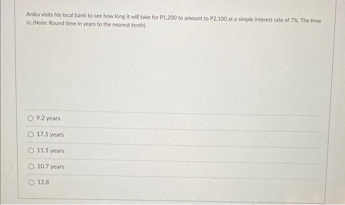 Solved Zach borrowed P2,000 at a rate of 6.2% from the bank. | Chegg.com