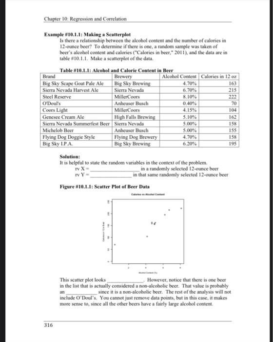Chapter 10: Regression and Correlation Chapter 10: | Chegg.com