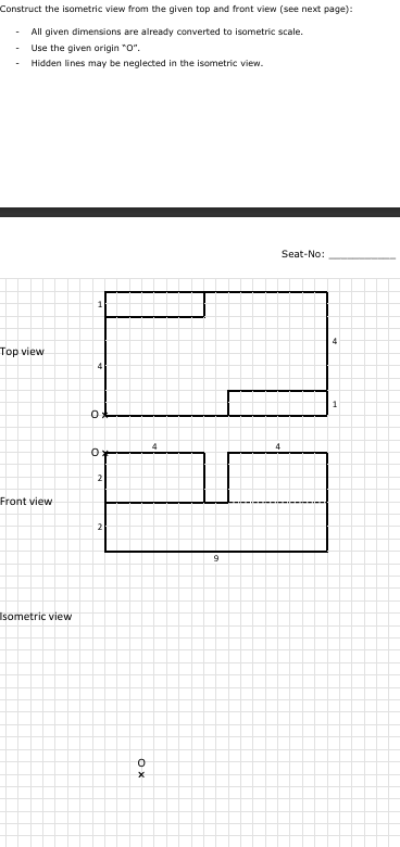 Solved Hidden lines may be neglected in the isometric | Chegg.com