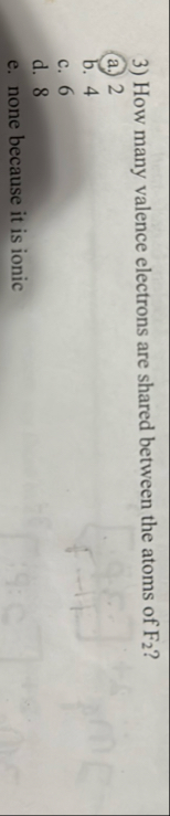 Solved How many valence electrons are shared between the | Chegg.com