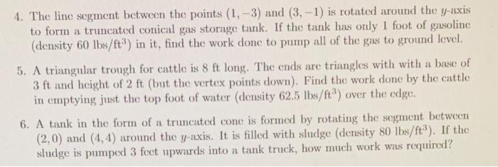 Solved 4. The line segment between the points (1,−3) and | Chegg.com