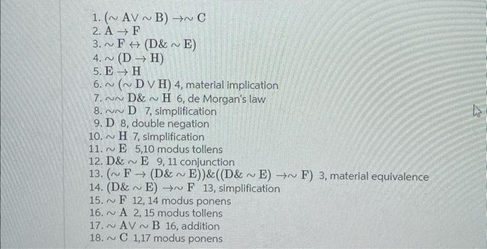 Solved 11 line proof table including cited lines and | Chegg.com
