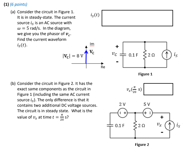 Solved (1) (6 points)(a) Consider the circuit in Figure | Chegg.com Solved (1) (6 points)(a) Consider the circuit in Figure | Chegg.com