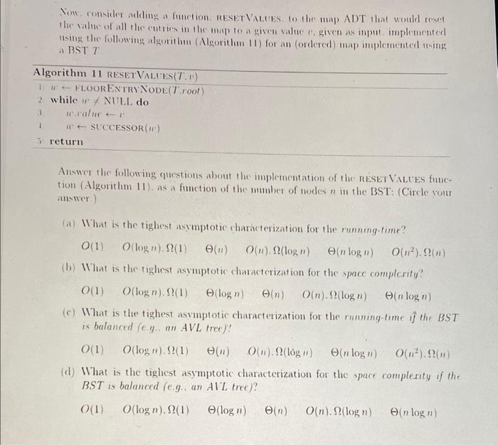 Solved Yow: consider adding in fumction. RESETVALUES. to the | Chegg.com