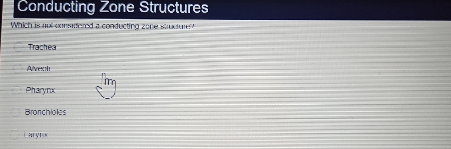 Solved Conducting Zone StructuresWhich is not considered a | Chegg.com