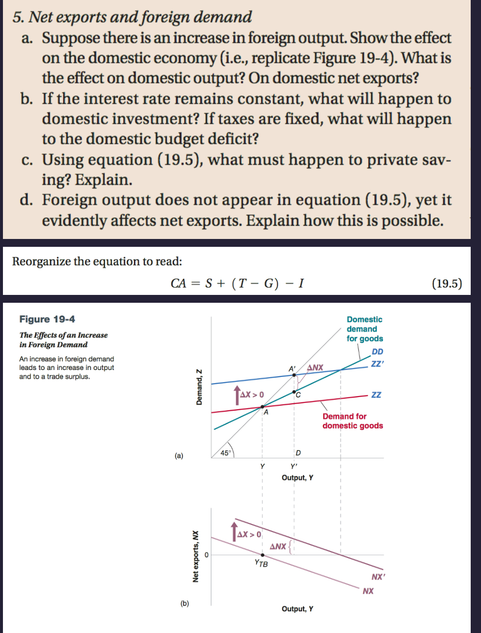 Solved Net exports and foreign demanda. ﻿Suppose there is an | Chegg.com