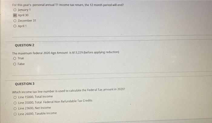 Solved For this year's personal annual T1 income tax return, | Chegg.com