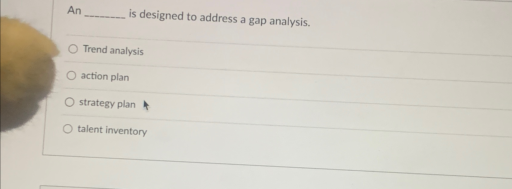 Solved An , ﻿is designed to address a gap analysis.Trend | Chegg.com