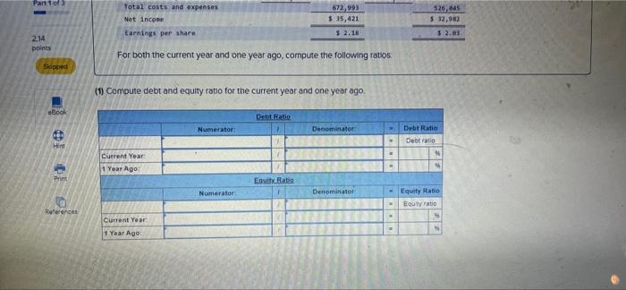 Solved 9 Part 1 of 3 2.14 points Skipped eBook Hint Print | Chegg.com