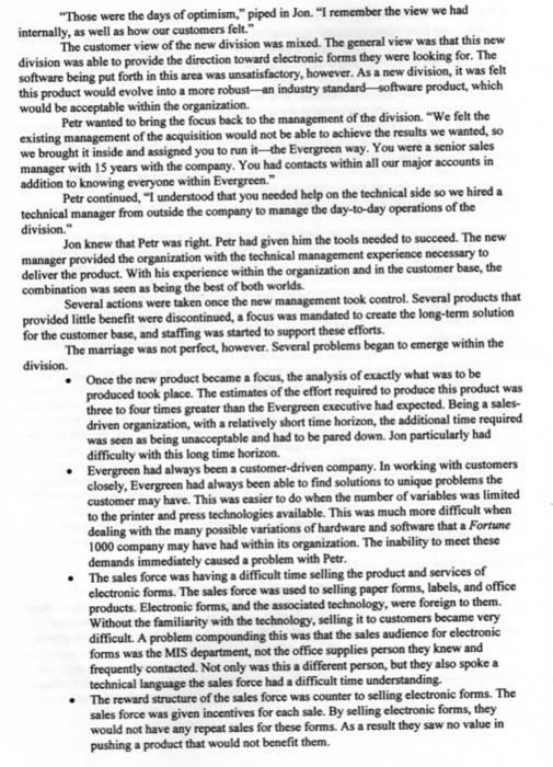 Solved what should he have done differently to acoid the | Chegg.com