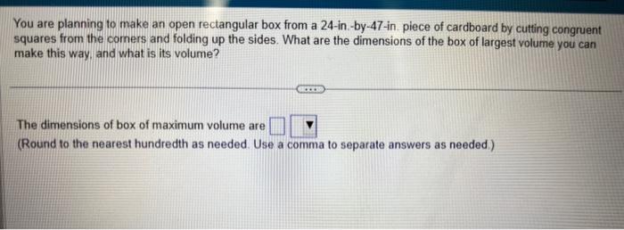 Solved You are planning to make an open rectangular box from | Chegg.com