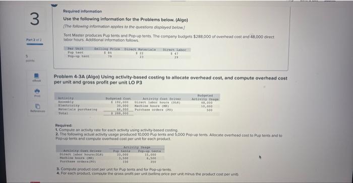 Solved Required intormation Use the following information | Chegg.com