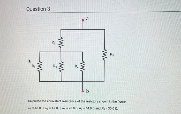 Solved Calculate the equivalent resistance of the resistors | Chegg.com