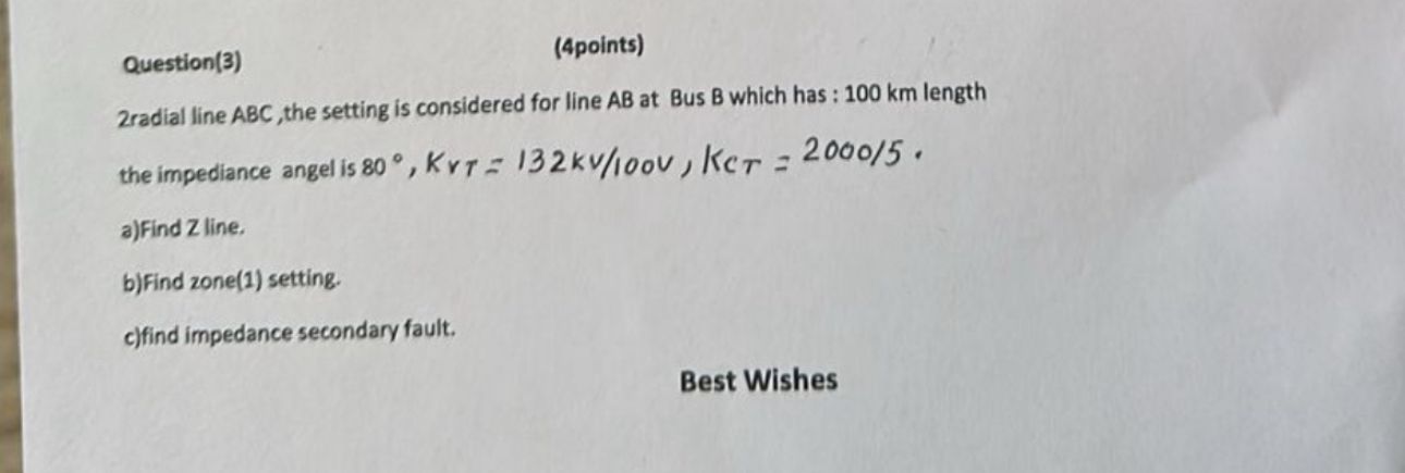 Solved Question(3)(4points)2 ﻿radial line ABC, the setting | Chegg.com