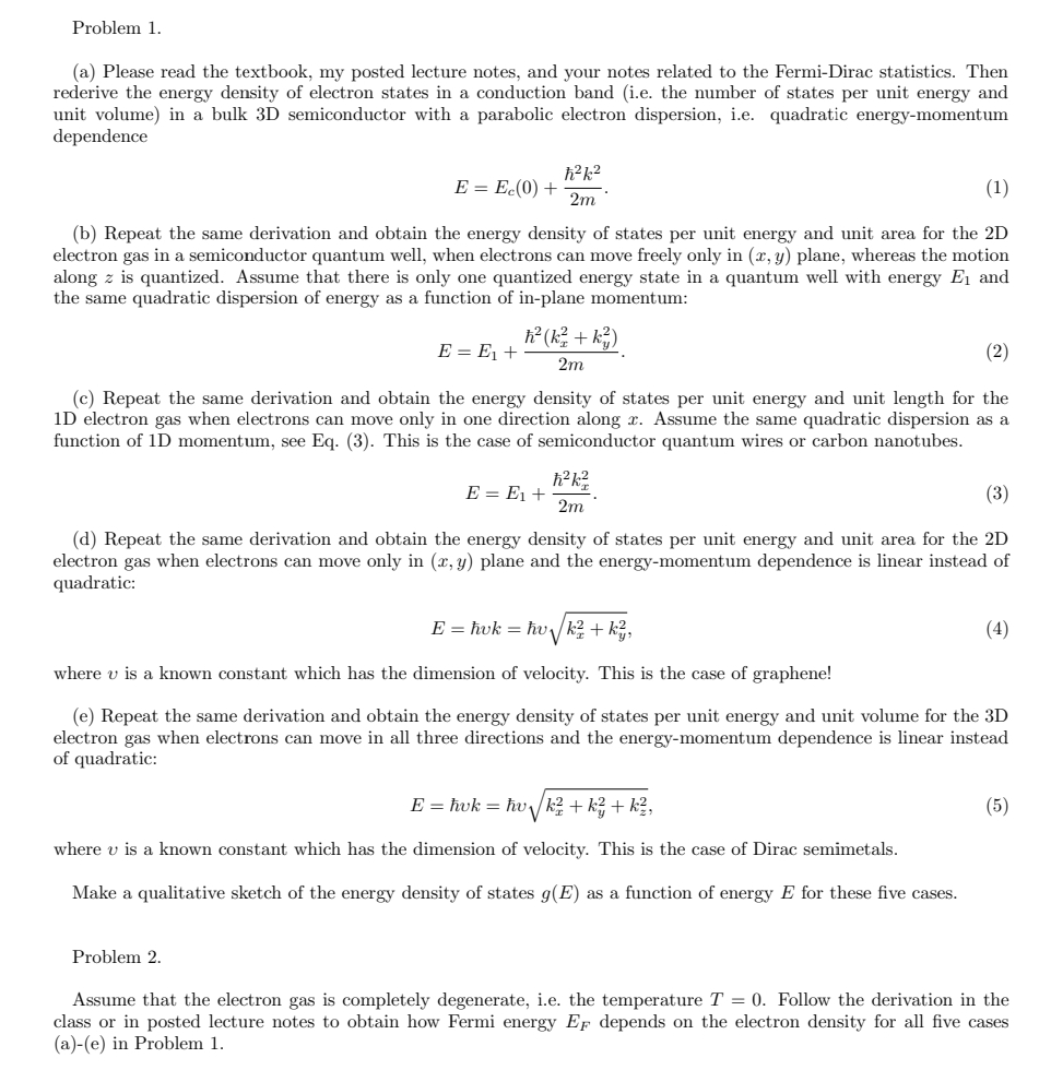 Solved Problem 1.(a) ﻿Please read the textbook, my posted | Chegg.com