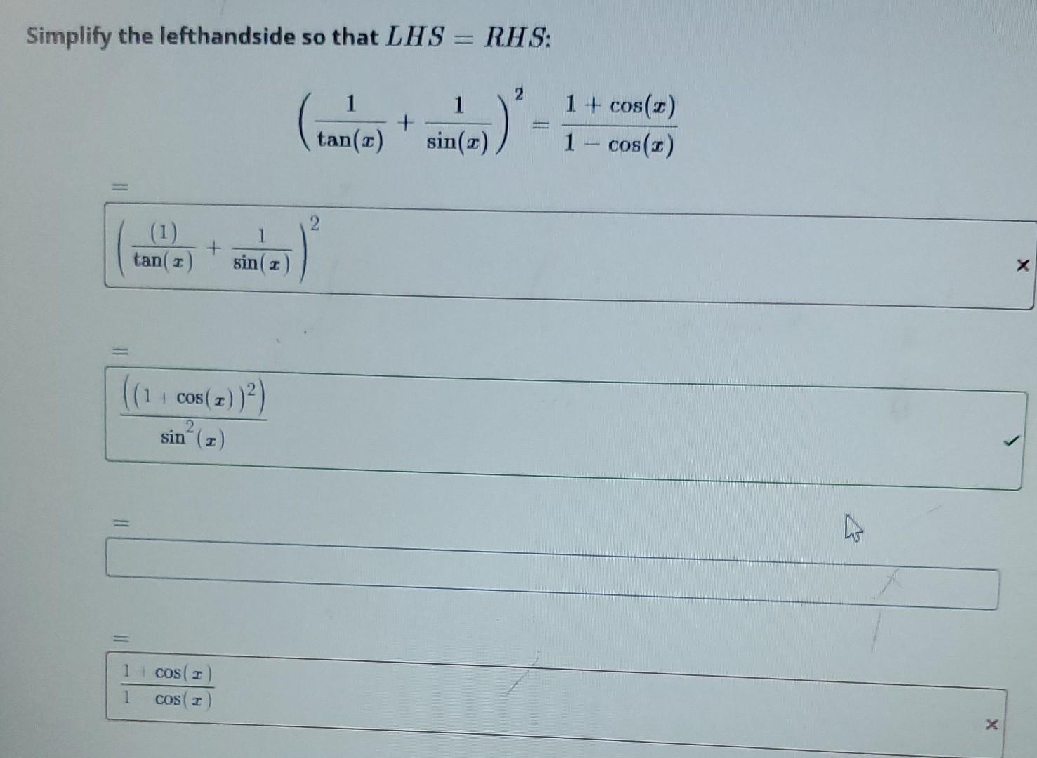 Solved Simplify the lefthandside so that LHS=RHS : | Chegg.com