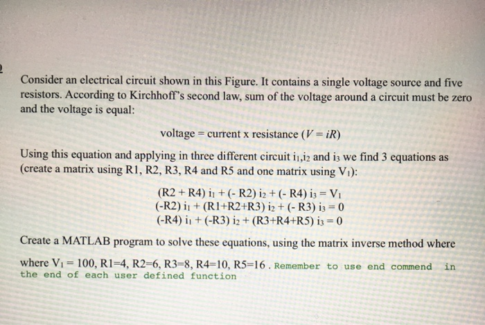 Solved Consider an electrical circuit shown in this Figure. | Chegg.com