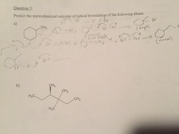 Solved Question 5: Predict the stereochemical outcome of | Chegg.com