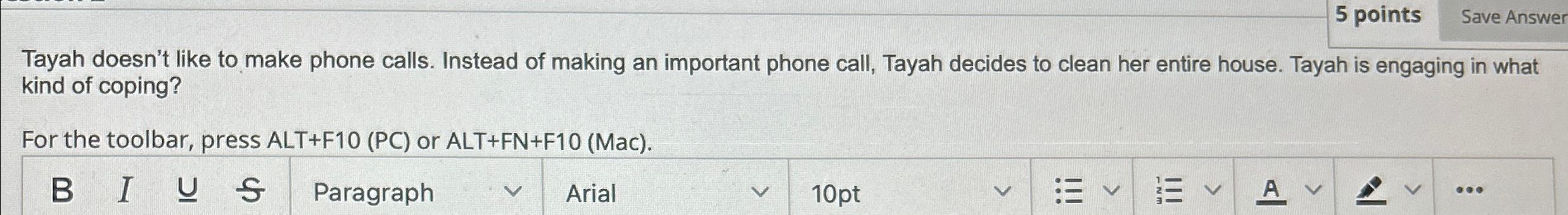 Solved 5 ﻿pointsSave AnswerTayah doesn't like to make phone | Chegg.com
