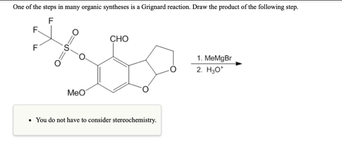Solved One of the steps in many organic syntheses is a | Chegg.com