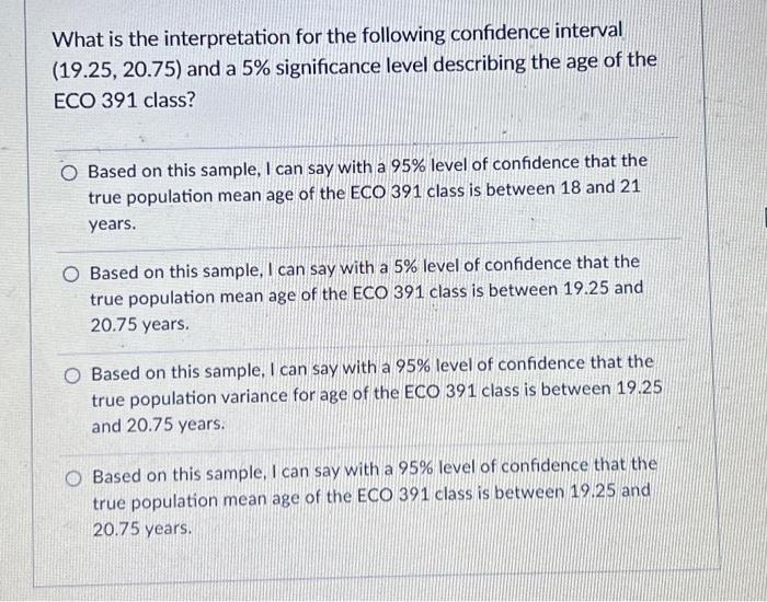 What is the interpretation for tge following | Chegg.com