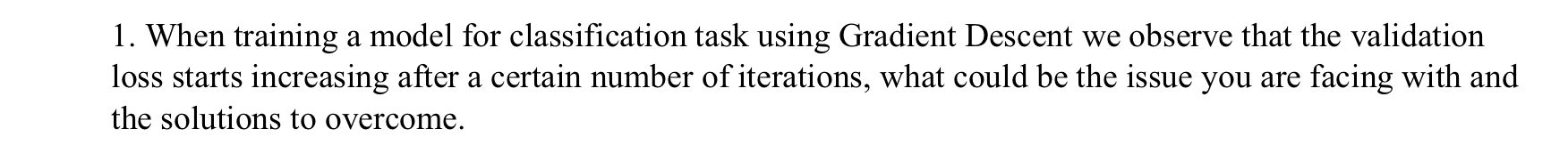 Solved When training a model for classification task using | Chegg.com