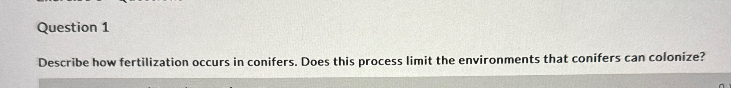 Solved Question 1Describe how fertilization occurs in | Chegg.com