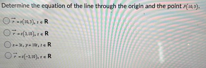Solved Determine the equation of the line through the origin | Chegg.com