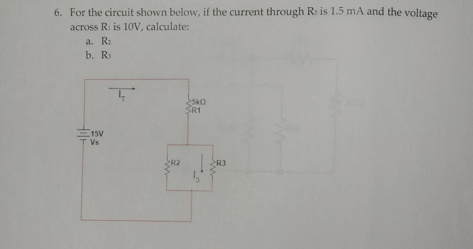 Solved For the circuit shown below, if the current through | Chegg.com
