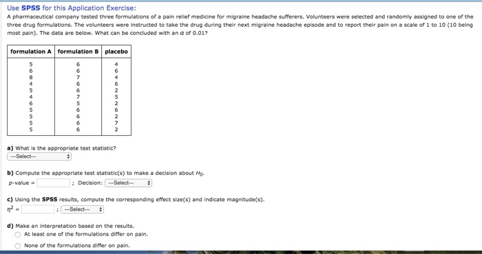 Solved Use SPSS for this Application Exercise: A | Chegg.com