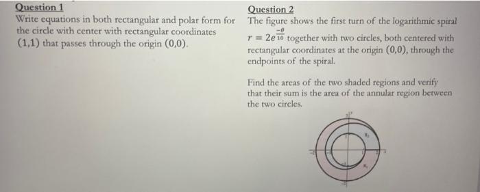 Solved Question 1 Question 2 Write equations in both | Chegg.com
