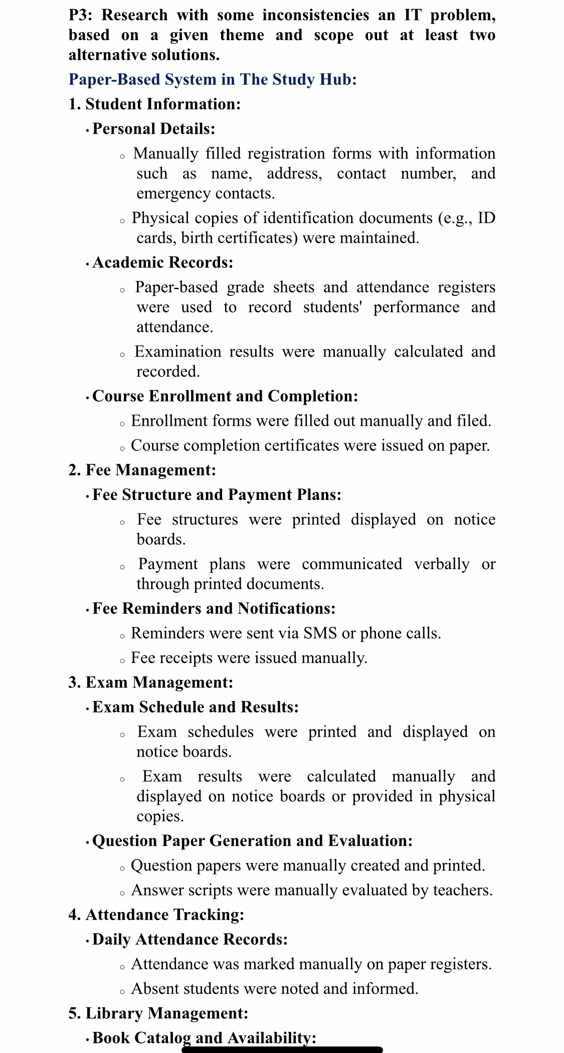 Solved P3: Research with some inconsistencies an IT problem, | Chegg.com