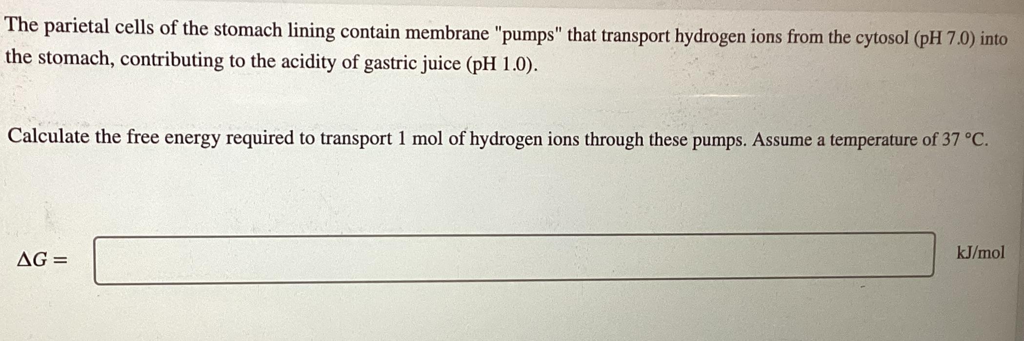 Solved The parietal cells of the stomach lining contain | Chegg.com
