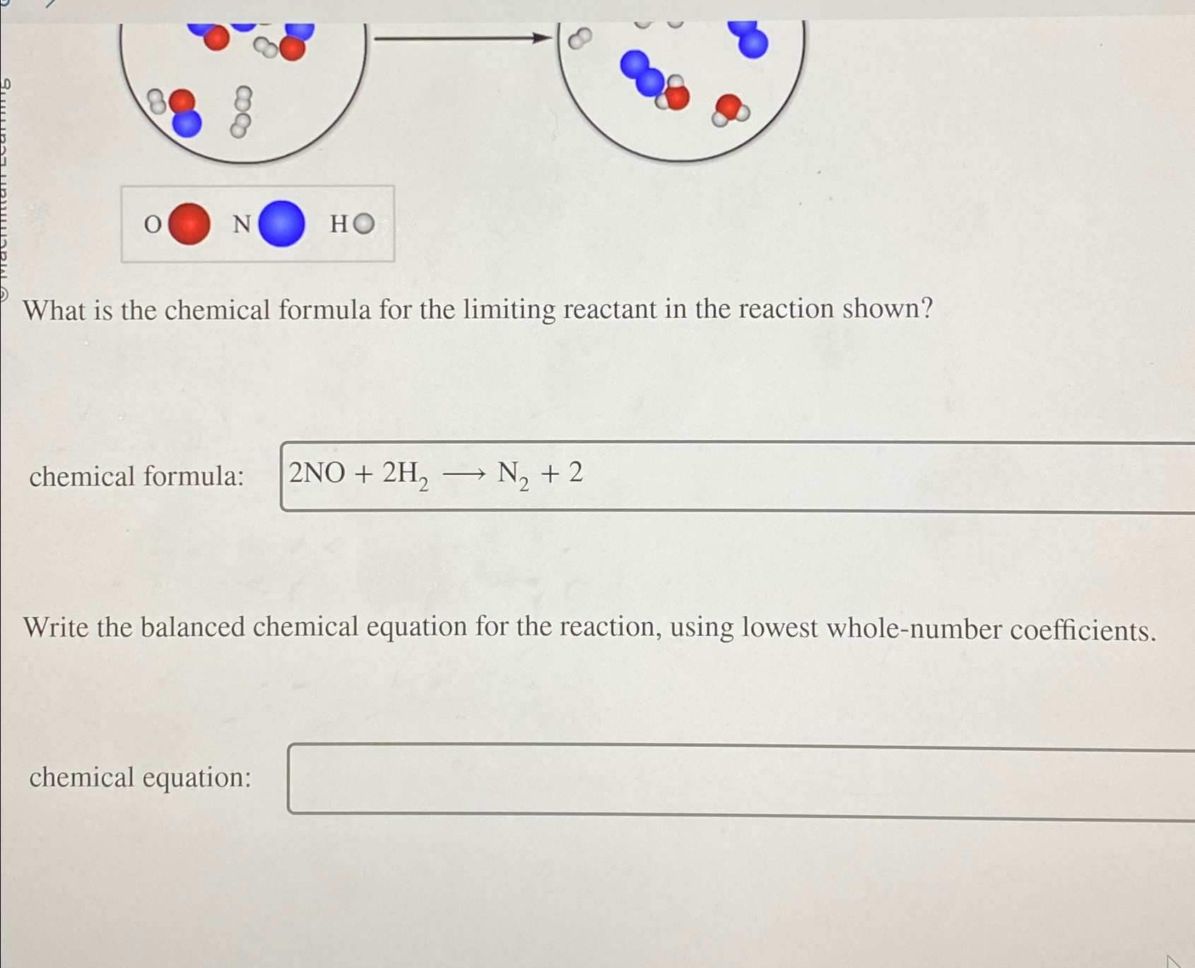 Solved What is the chemical formula for the limiting | Chegg.com