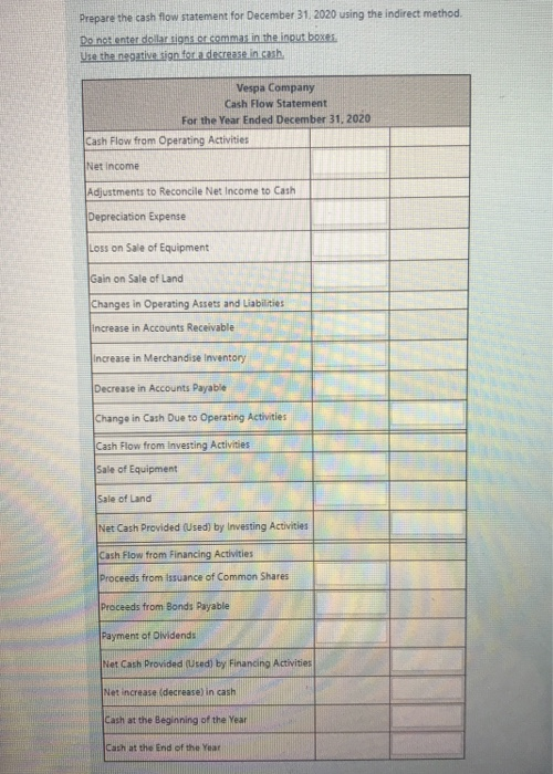 Solved boke me to the The balance sheet and inconstant for | Chegg.com