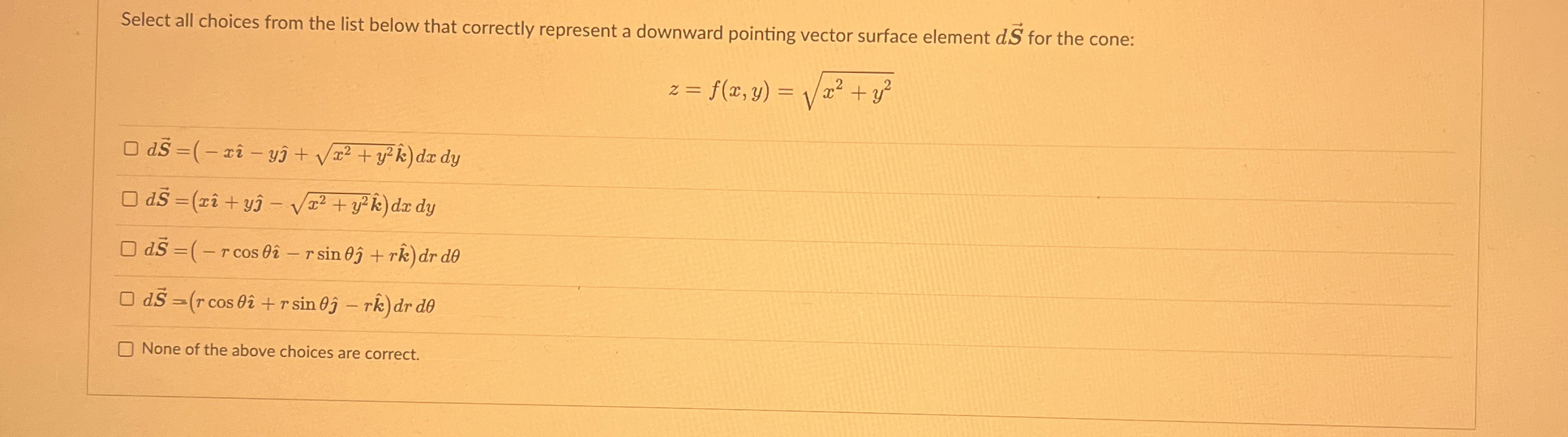 Solved Select all choices from the list below that correctly | Chegg.com