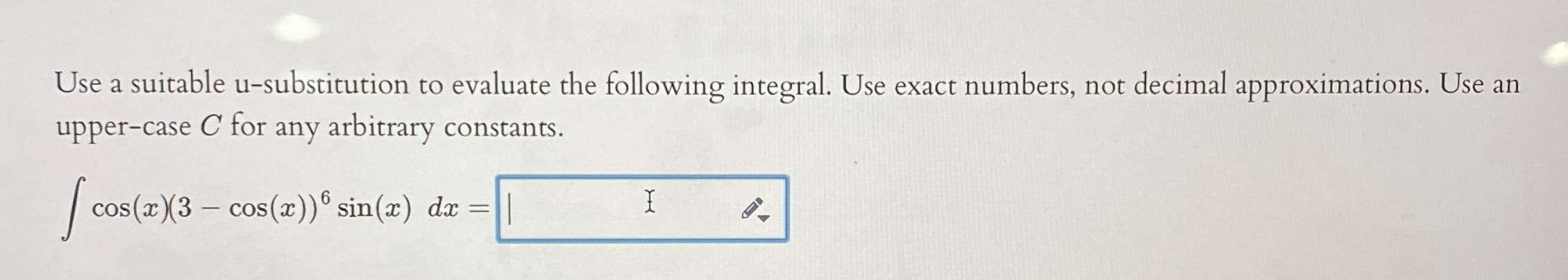 Solved Use a suitable u-substitution to evaluate the | Chegg.com
