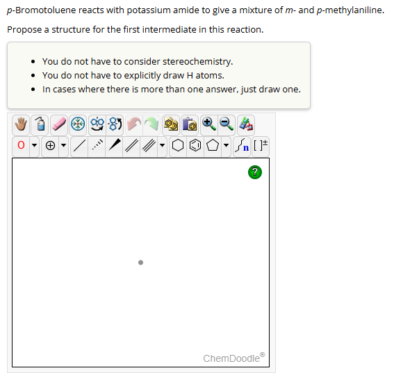 Solved p-Bromotoluene reacts with potassium amide to give a | Chegg.com
