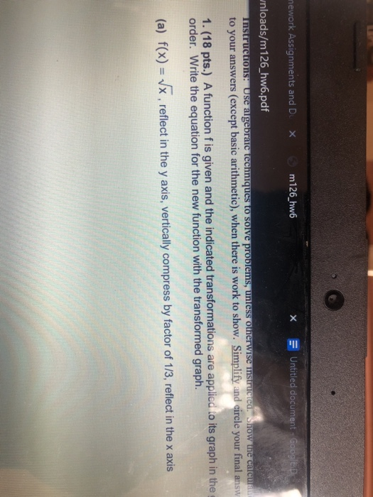 Solved 11 mework Assignments and D Sm126_hw6 Untitled | Chegg.com