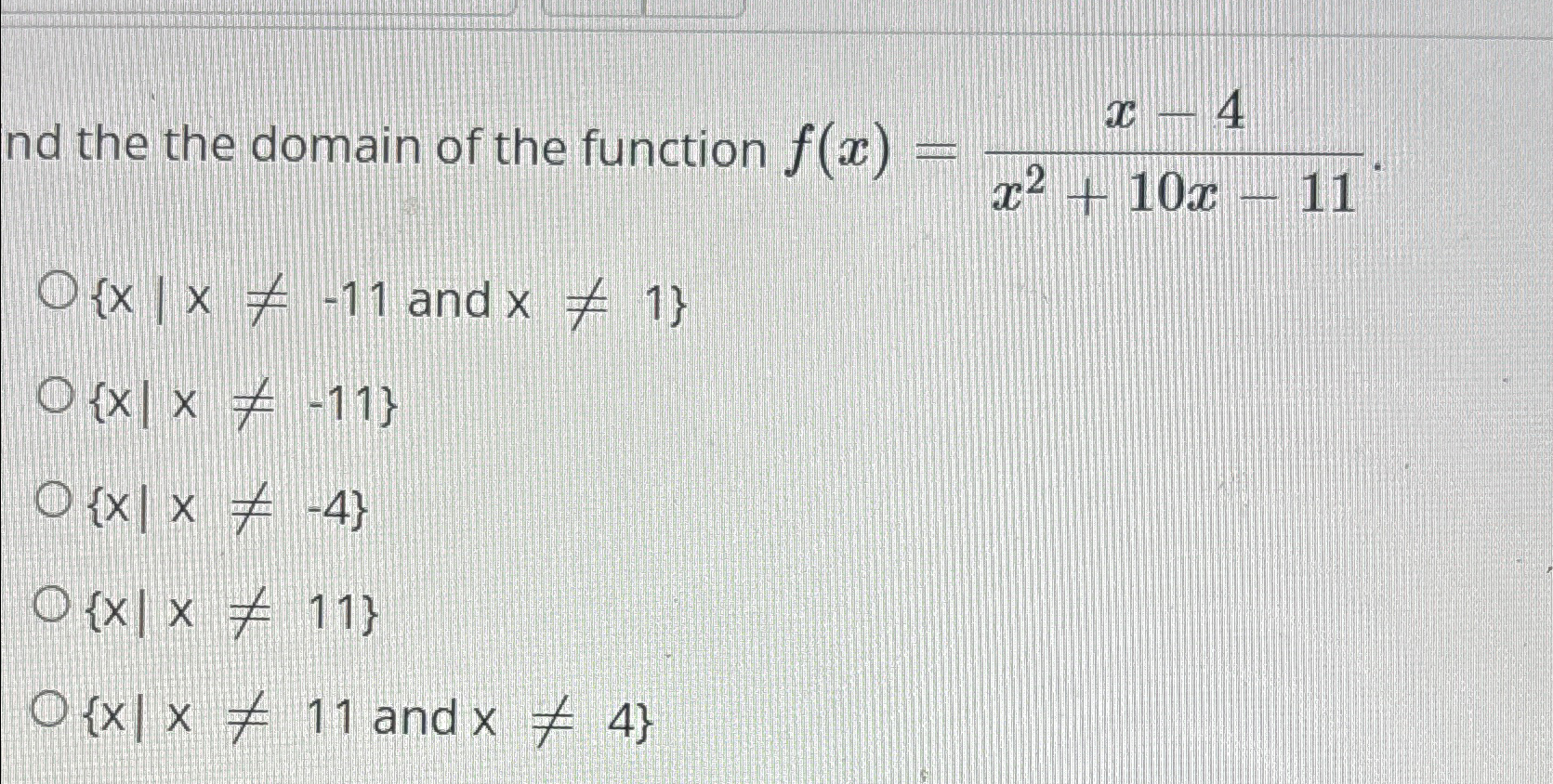 Solved nd the the domain of the function | Chegg.com