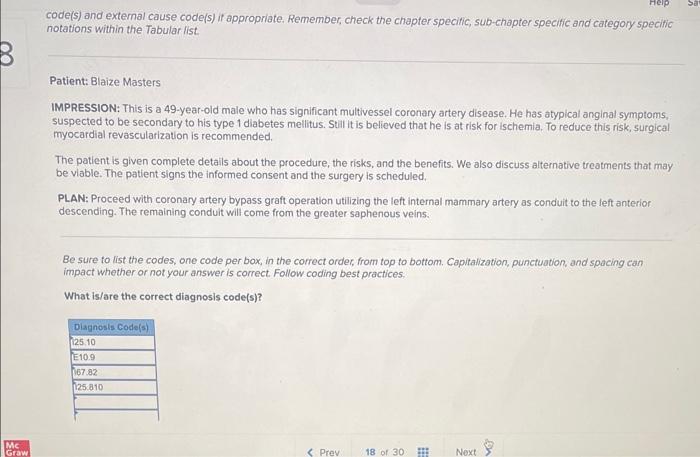 Solved code(s) and external cause code(s) it approprlate. | Chegg.com
