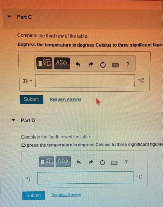 Complete the first row of the table. Express the | Chegg.com