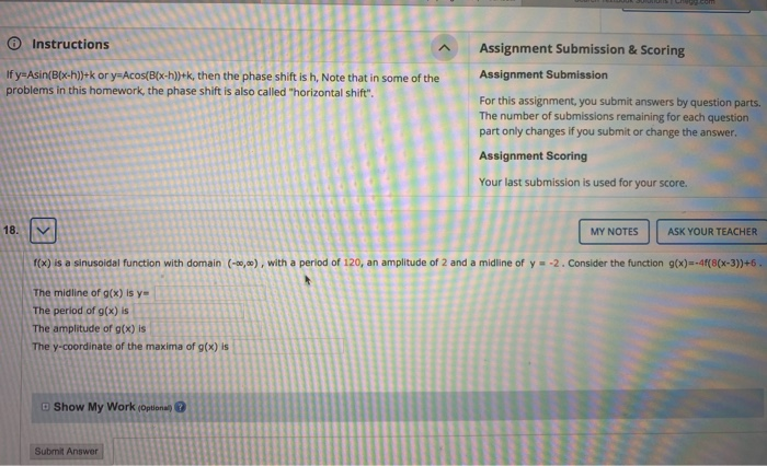 Solved Instructions Assignment Submission & Scoring | Chegg.com