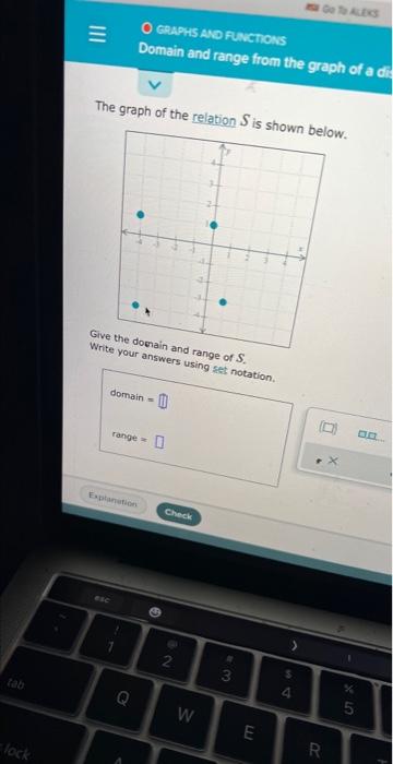 Solved The graph of the relation S is shown halow, Giv Write | Chegg.com
