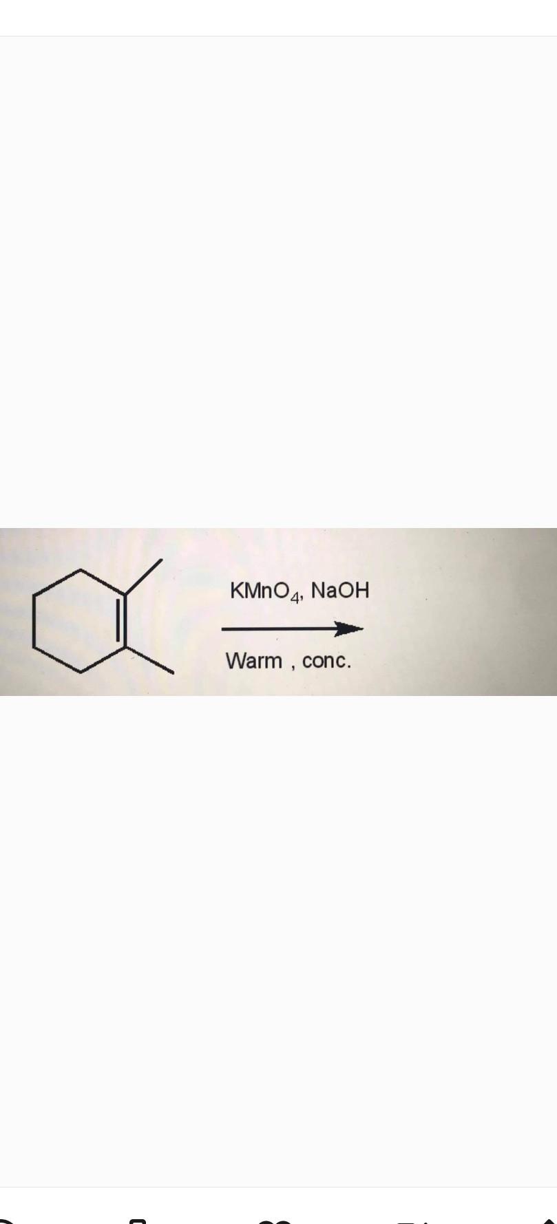 Solved KMnO4, NaOH Warm , conc. | Chegg.com