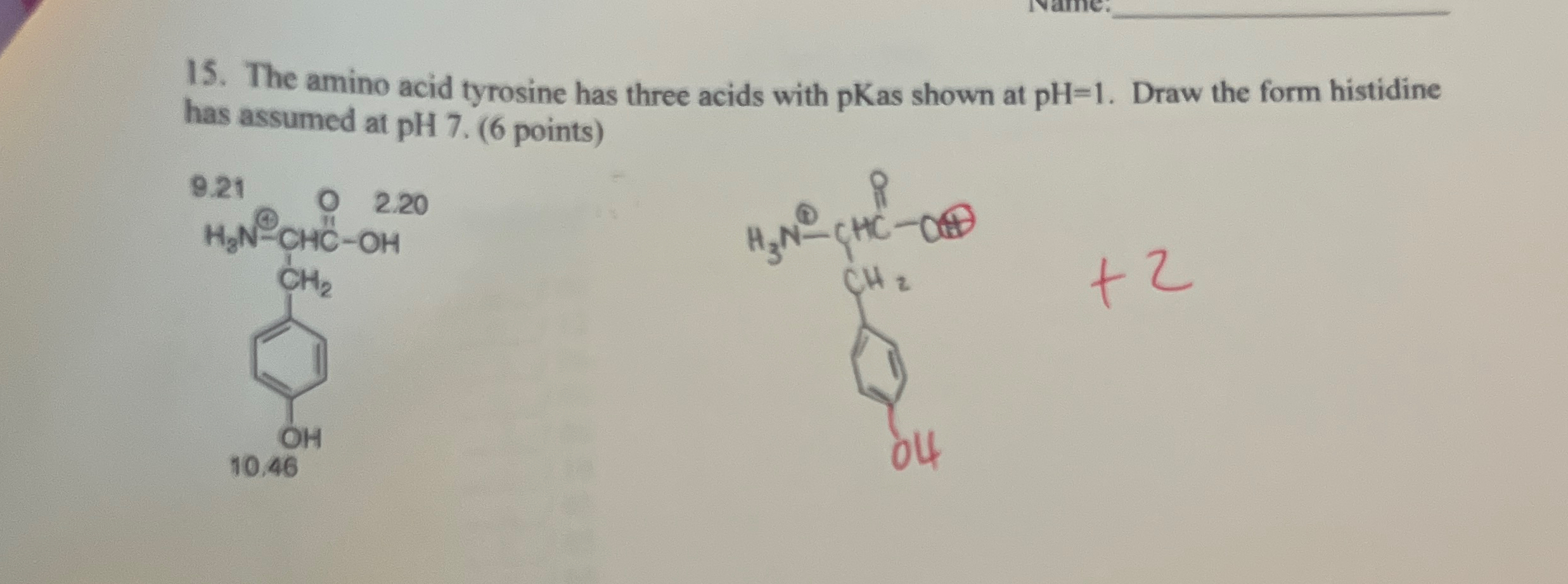 Solved The amino acid tyrosine has three acids with pKas | Chegg.com