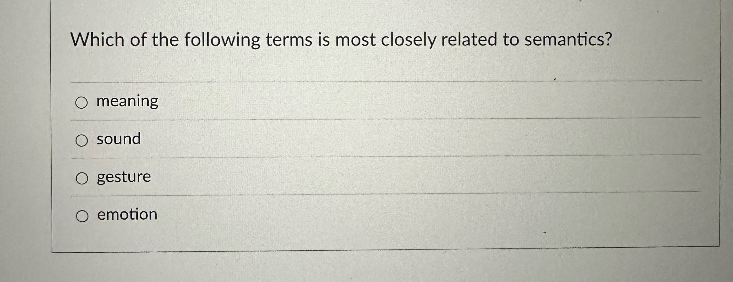 Solved Which of the following terms is most closely related | Chegg.com
