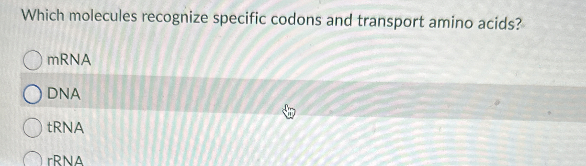 Solved Which molecules recognize specific codons and | Chegg.com