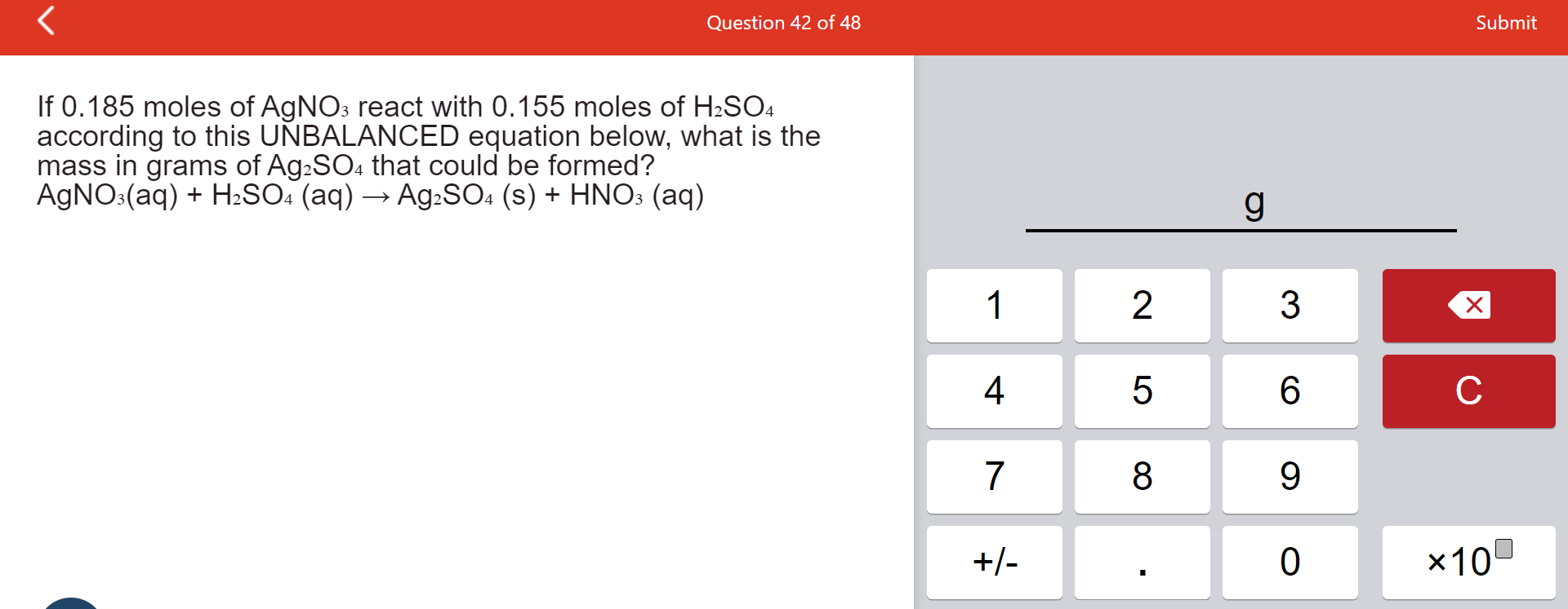 Solved If 0.185 ﻿moles of AgNO3 ﻿react with 0.155 ﻿moles of | Chegg.com
