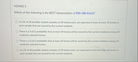 Solved HOMES 5Which of the following is the BEST | Chegg.com